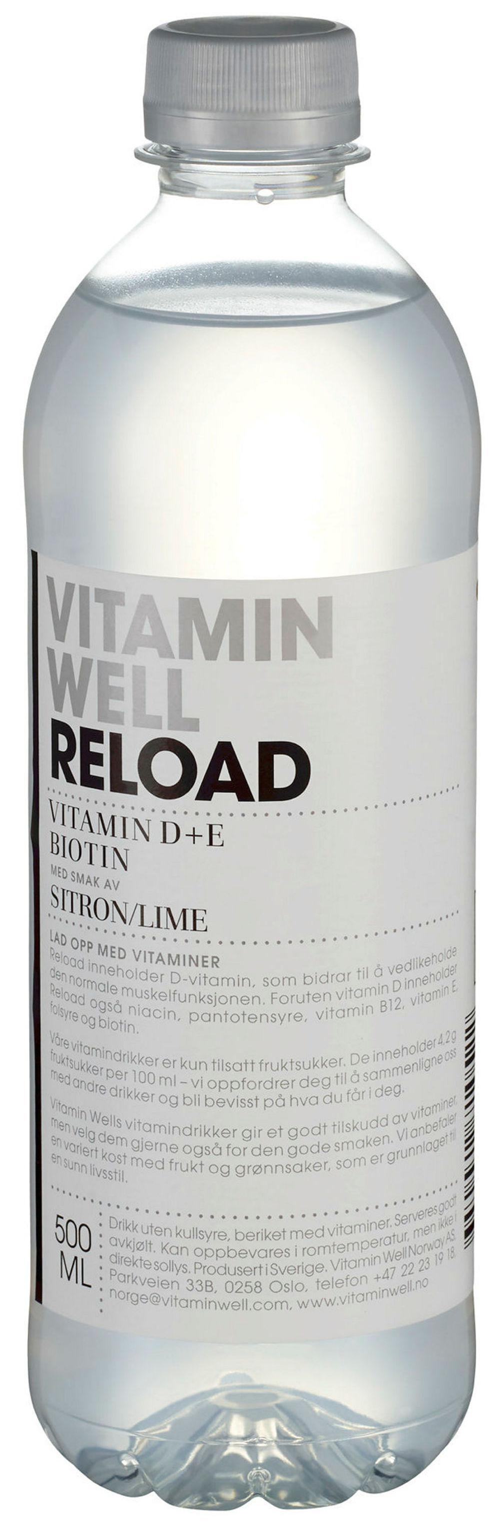 Vitamin Well Reload 0,5 l | Norges Online⭐ ⭐ ⭐ ⭐ ⭐